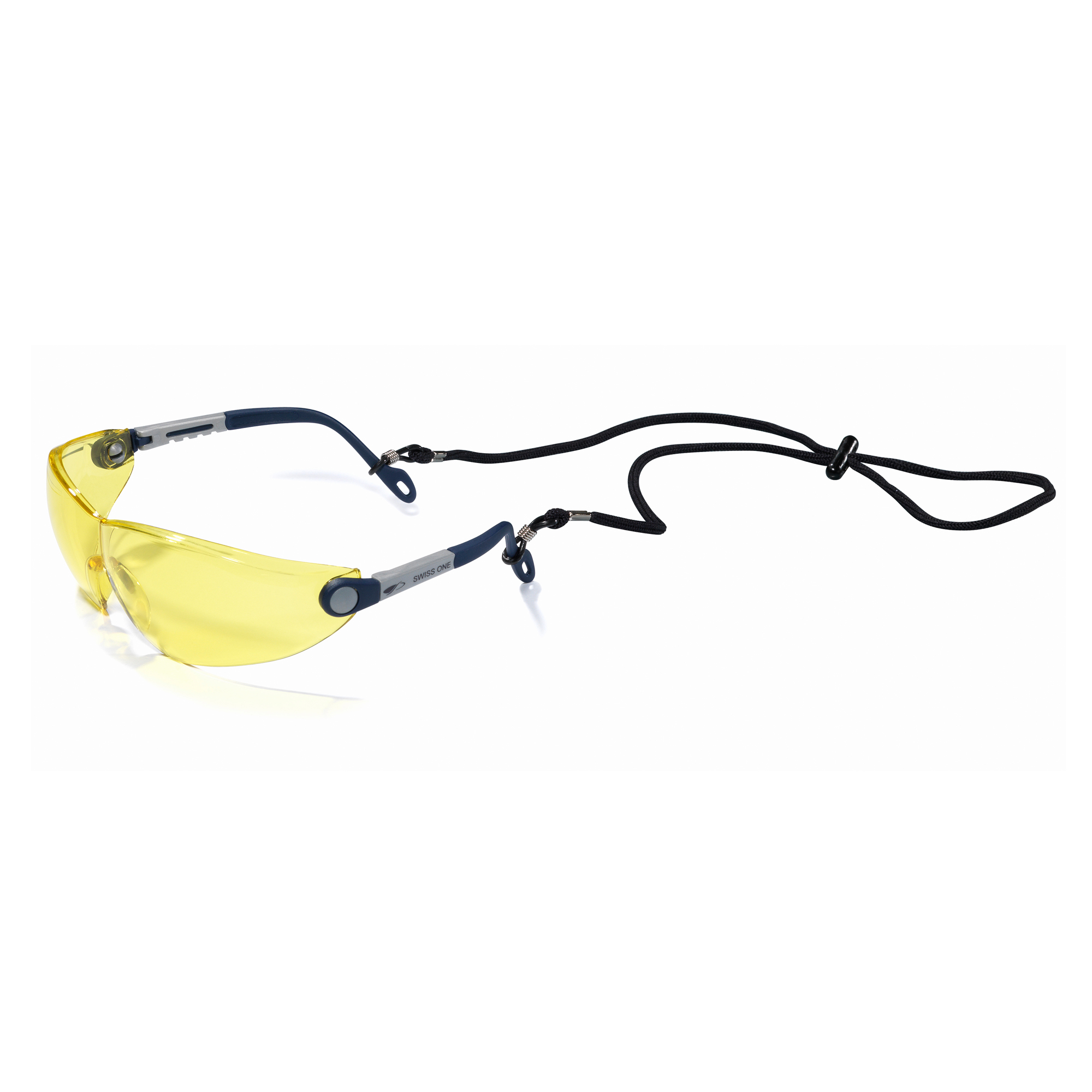 Multi™ Safety Spectacle - Adjustable Temples - Amber Lens - Spectacle Cord