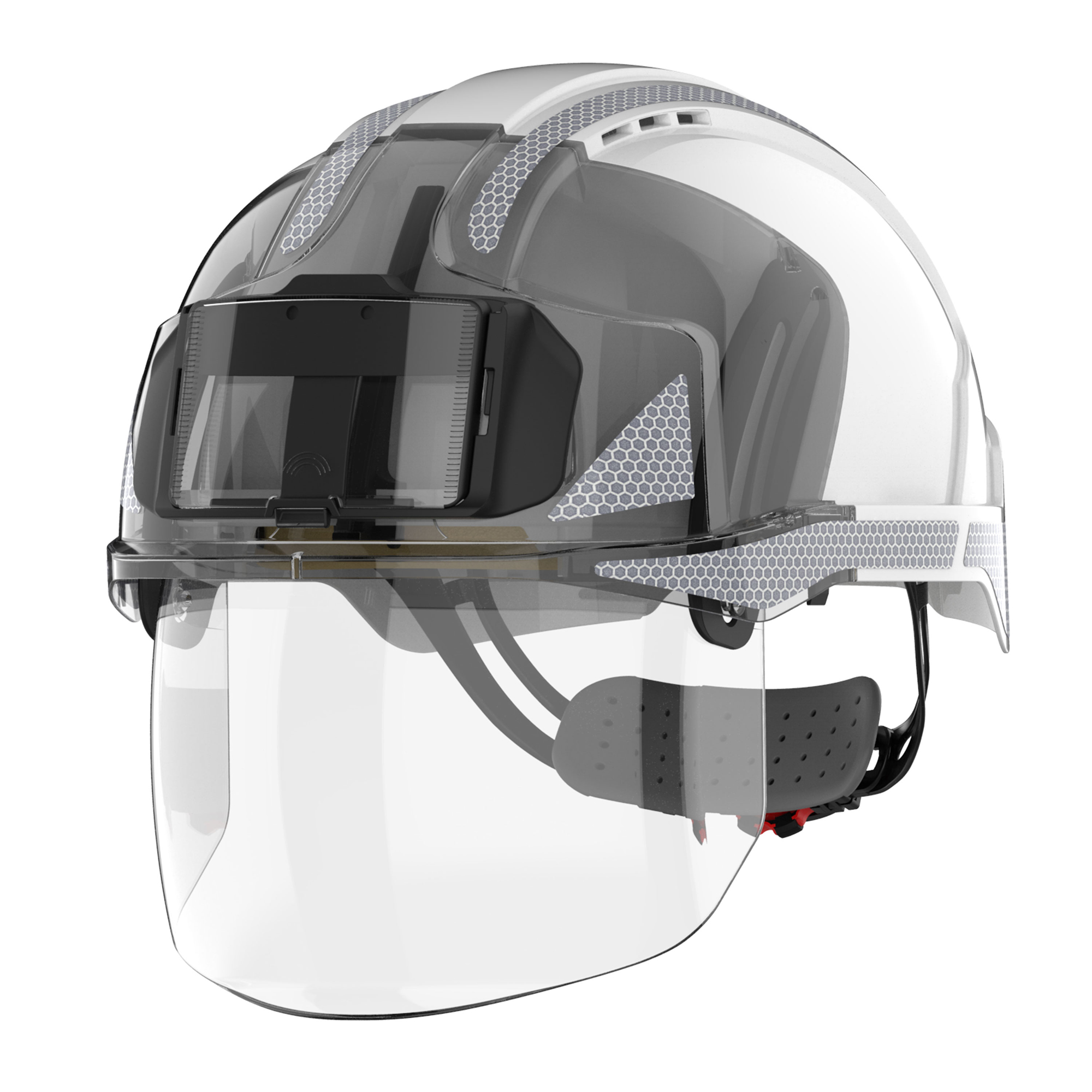 EVO® VISTAshield® Safety Helmet - CR2 Decals - ID Card Holder / Lamp ...