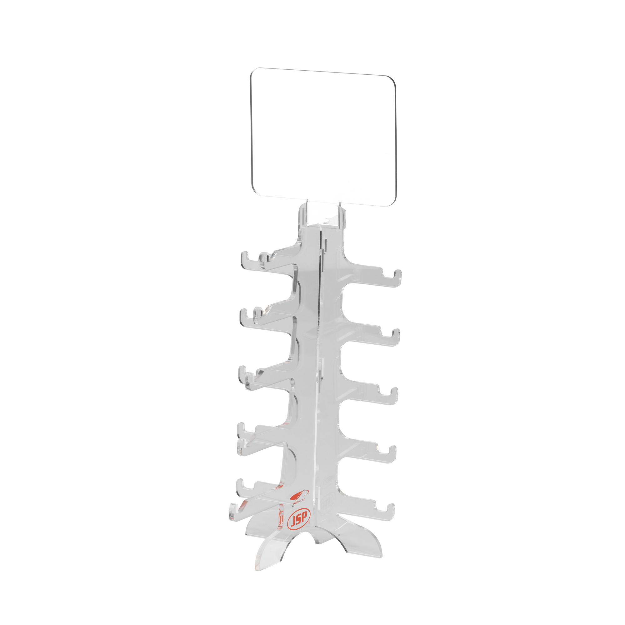 Swiss One and JSP Spectacle Display Stand Complete with Mirror (Holds 5)