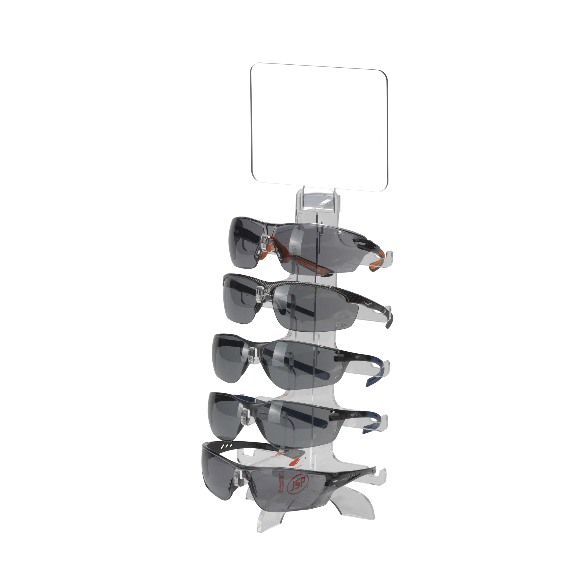 Swiss One and JSP Spectacle Display Stand Complete with Mirror (Holds 5)